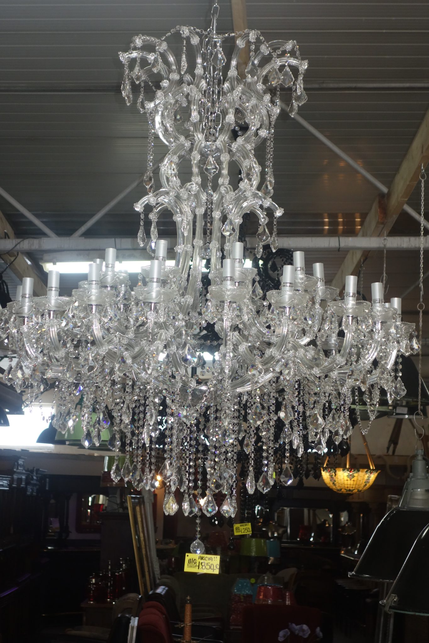 Luxusný kryštálový luster - Nabytok furniture antique